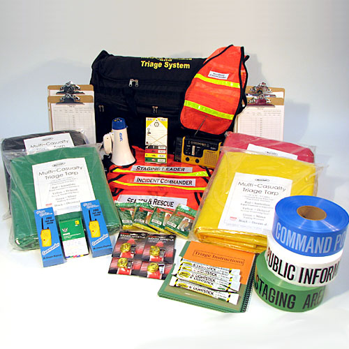 Mayday Triage and Incident Command Kit on Wheels